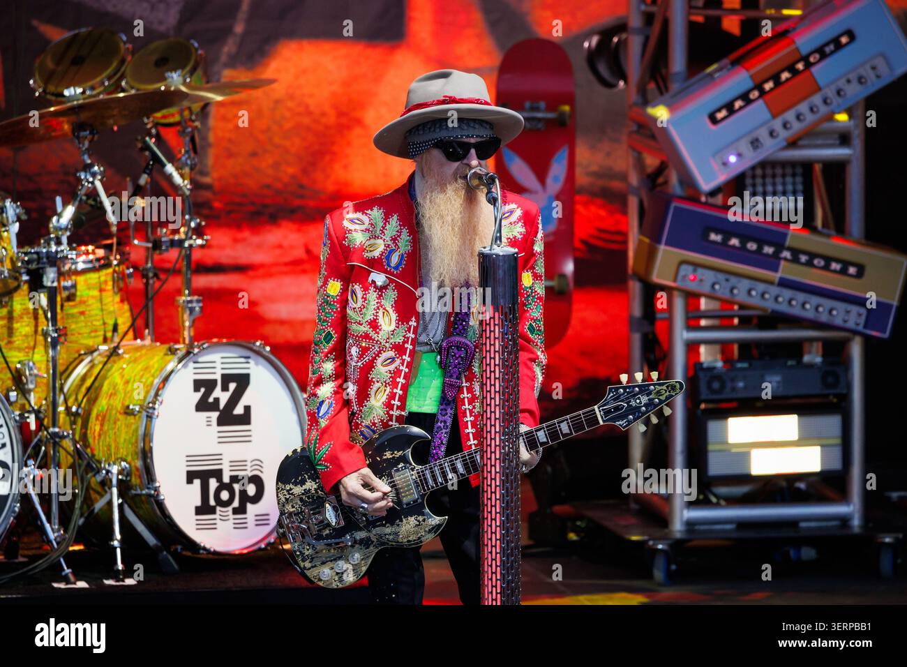 Oslo, Norway. 18th, June 2026. The American rock band ZZ Top perform a ...