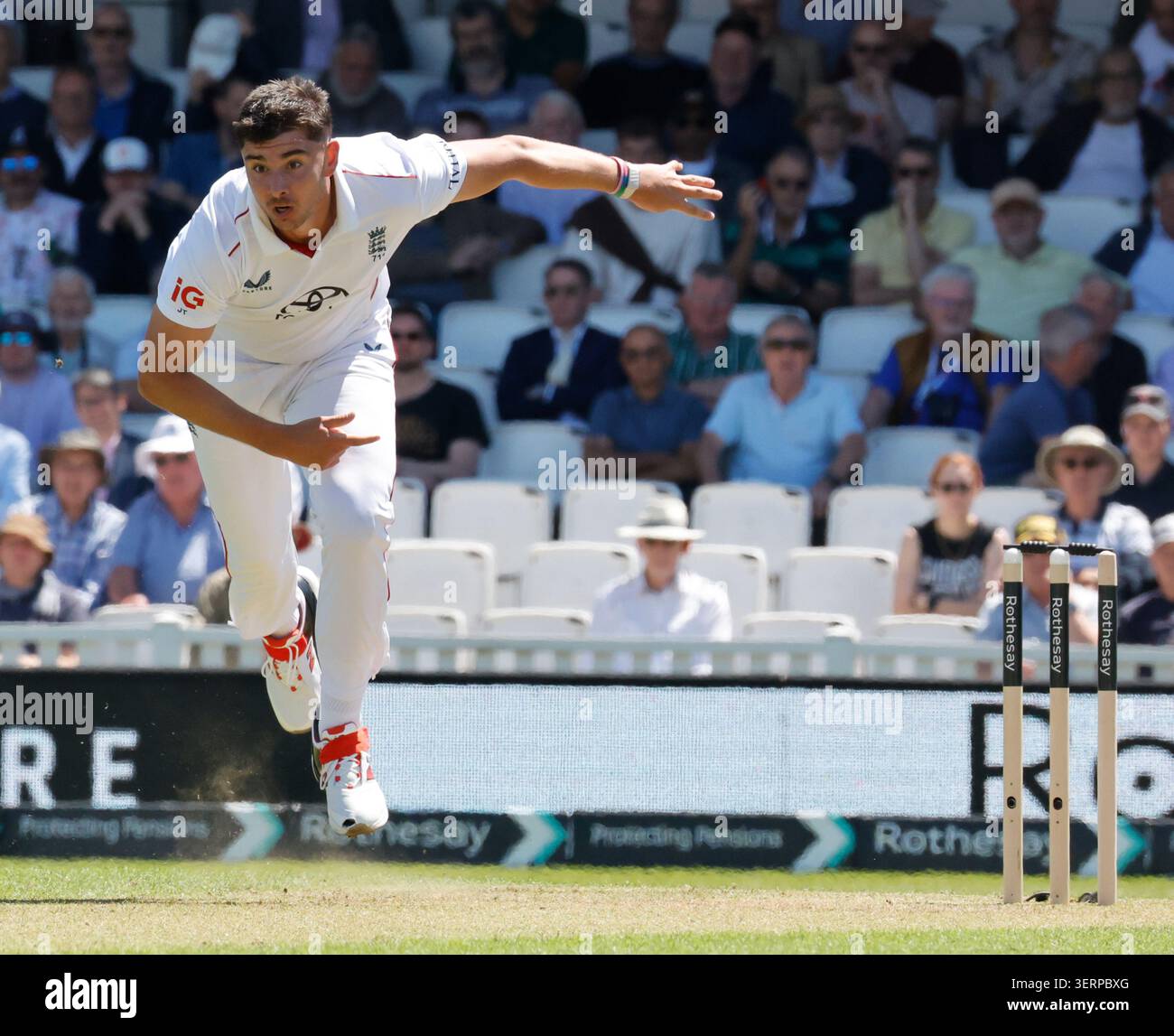 London, ENGLAND -England's Josh Tongue (Nottinghamshire) in action ...