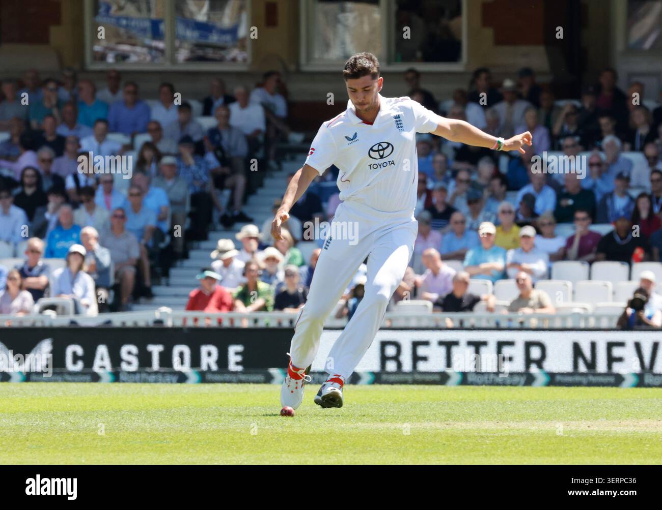 London, ENGLAND -England's Josh Tongue (Nottinghamshire) in action ...