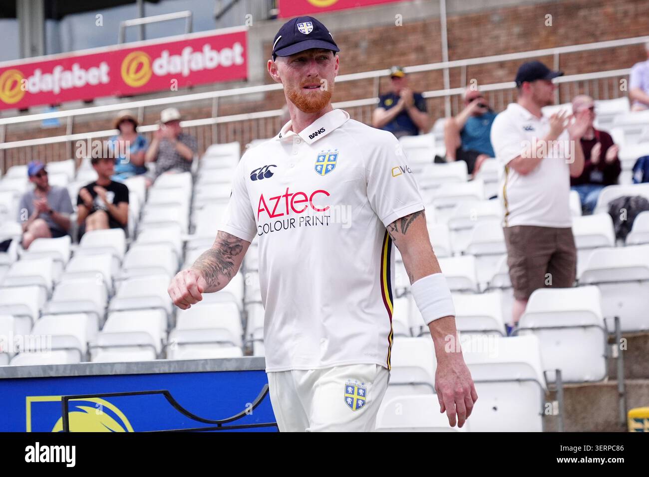 Durham's Ben Stokes on day one of the Rothesay County Championship ...