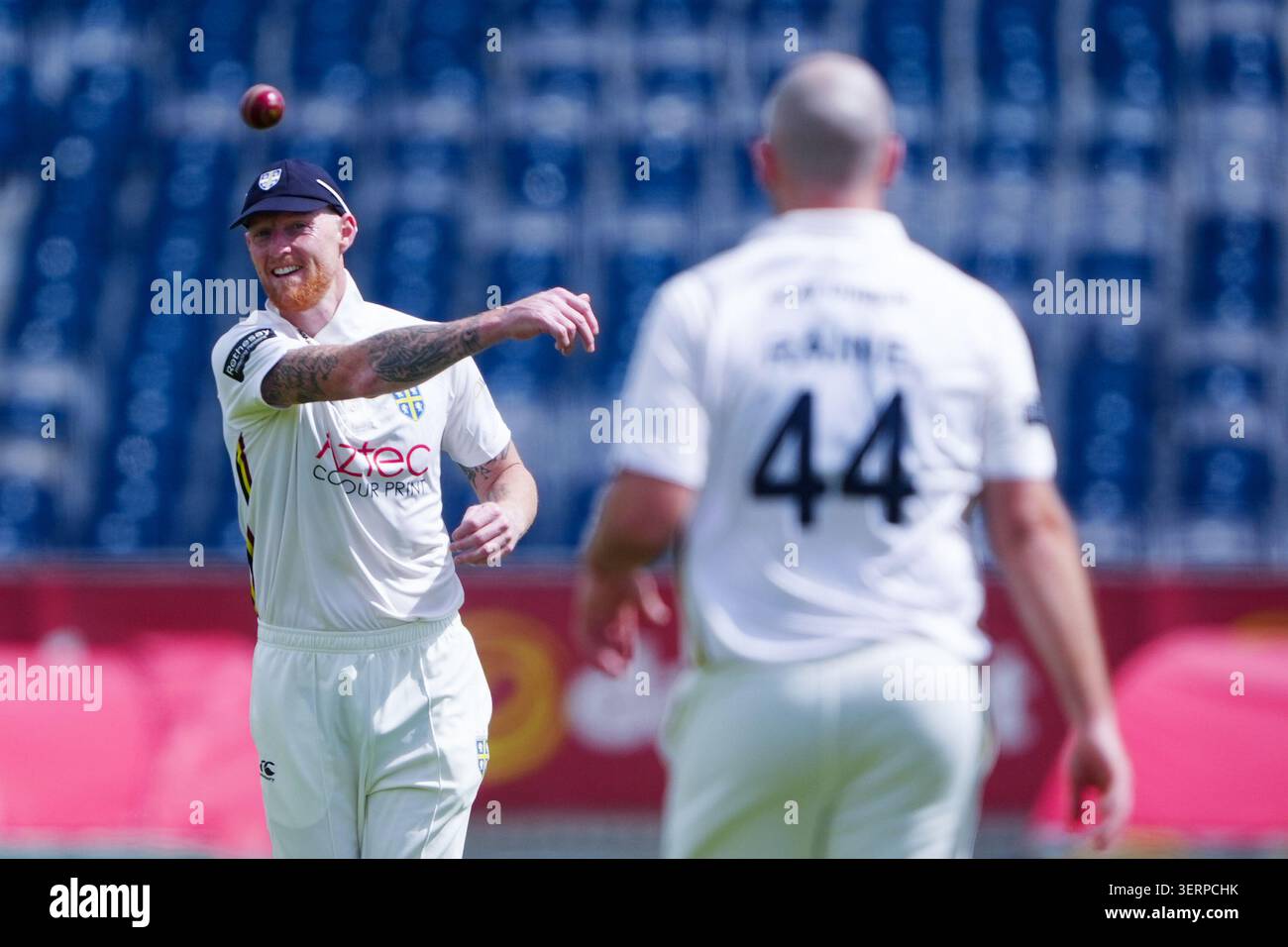 Durham's Ben Stokes on day one of the Rothesay County Championship ...