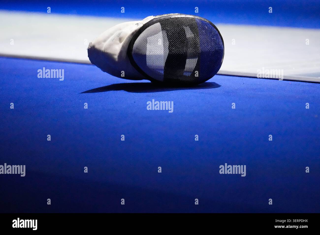 Illustration of mask of Estonia during 2026 European Fencing ...