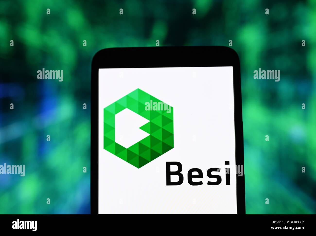 In this photo illustration, BE Semiconductor ?Industries (BESI) logo of ...