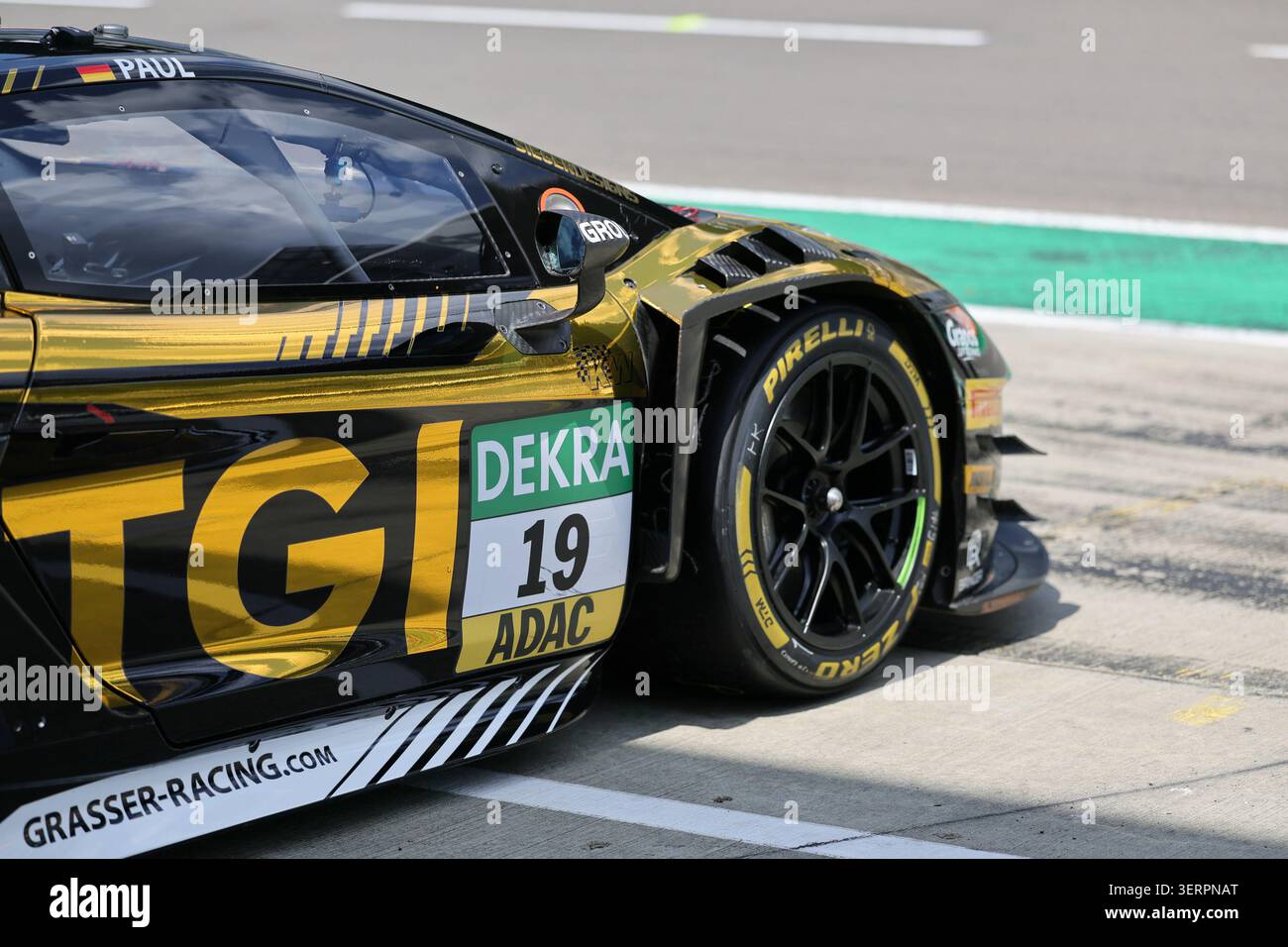Pit lane, Detail, Mirko Bortolotti (I/TGI Team by GRT), Lamborghini ...