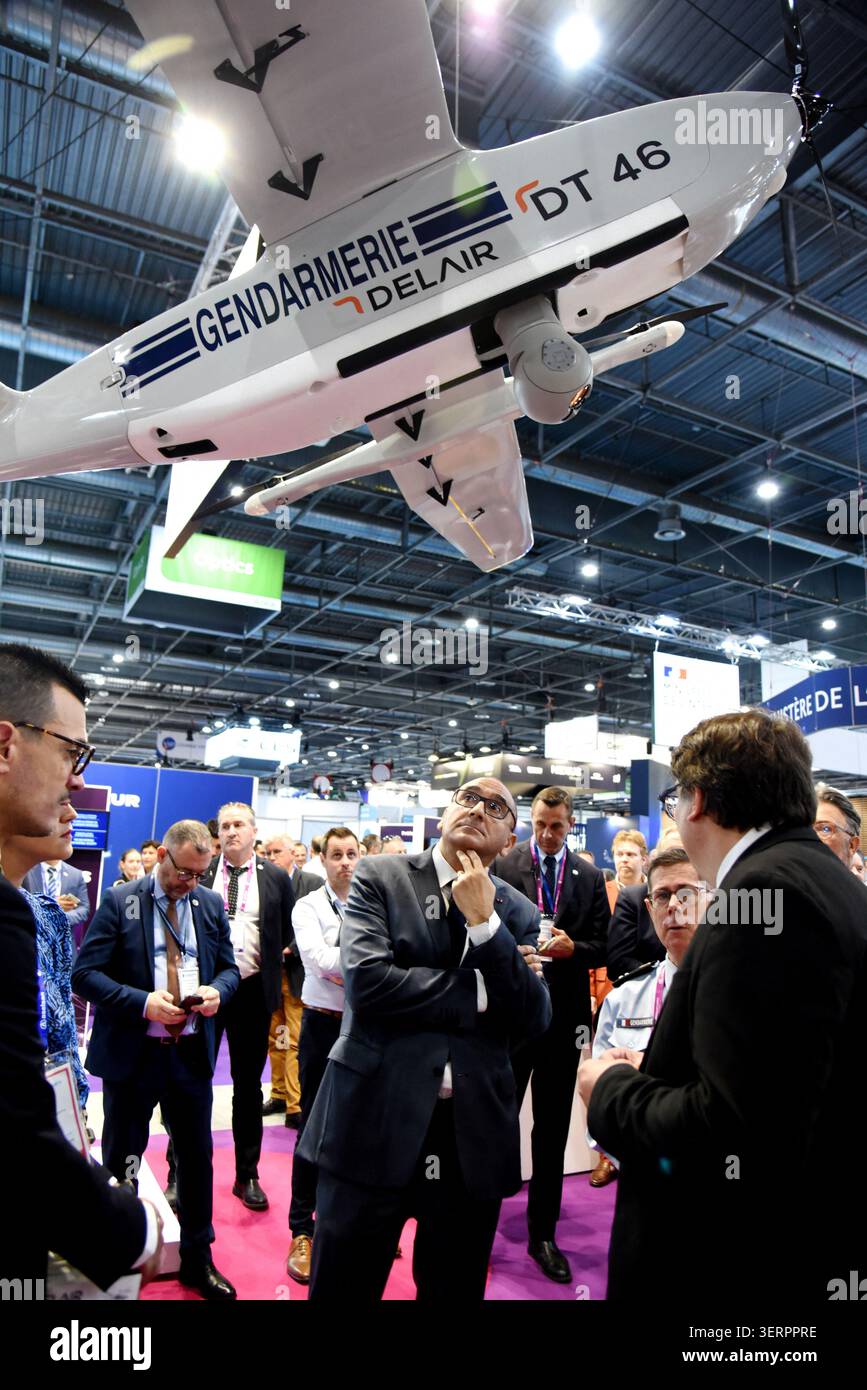 Laurent Nunez during the Eurosatory land and airland defence and ...