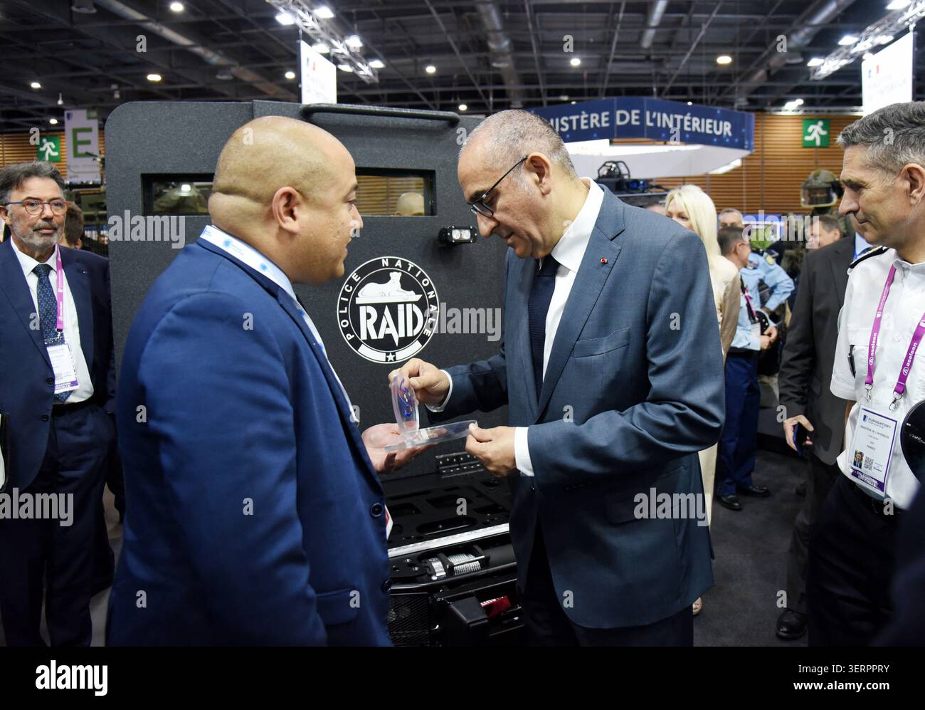 Laurent Nunez during the Eurosatory land and airland defence and ...