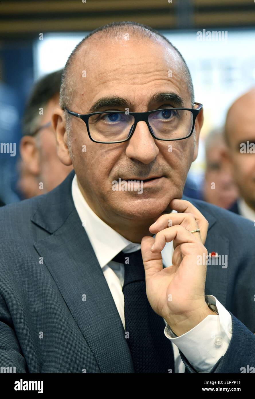 Laurent Nunez during the Eurosatory land and airland defence and ...