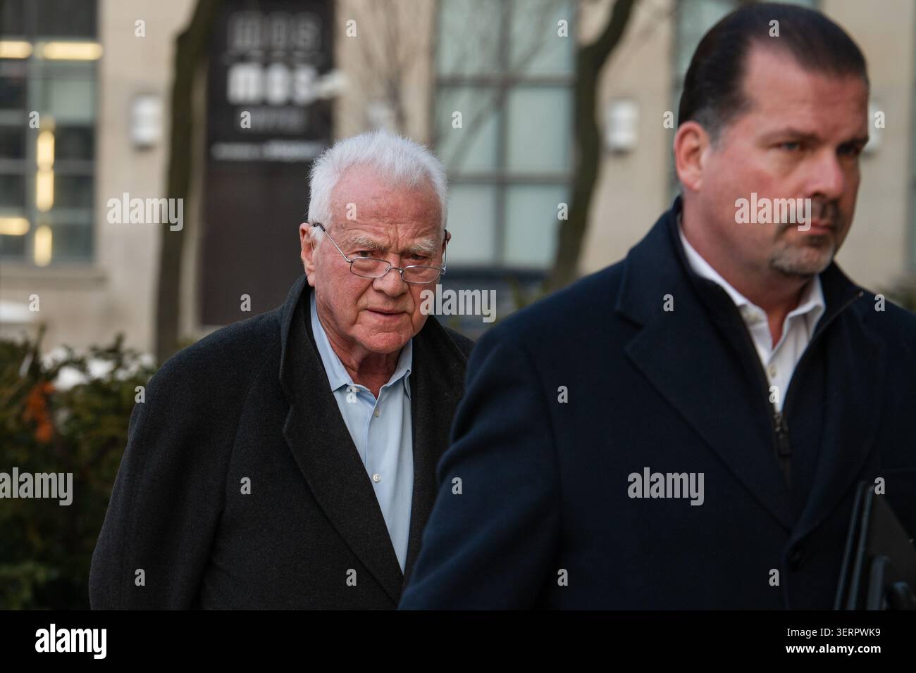 Frank Stronach, left, arrives at the 361 University Ave. courthouse in ...