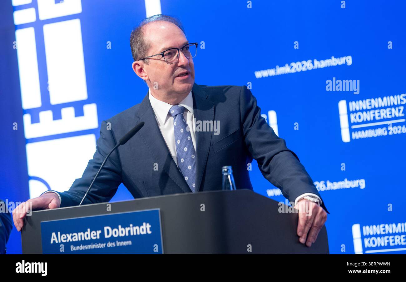 19 June 2026, Hamburg: Alexander Dobrindt (CSU), Federal Minister of ...