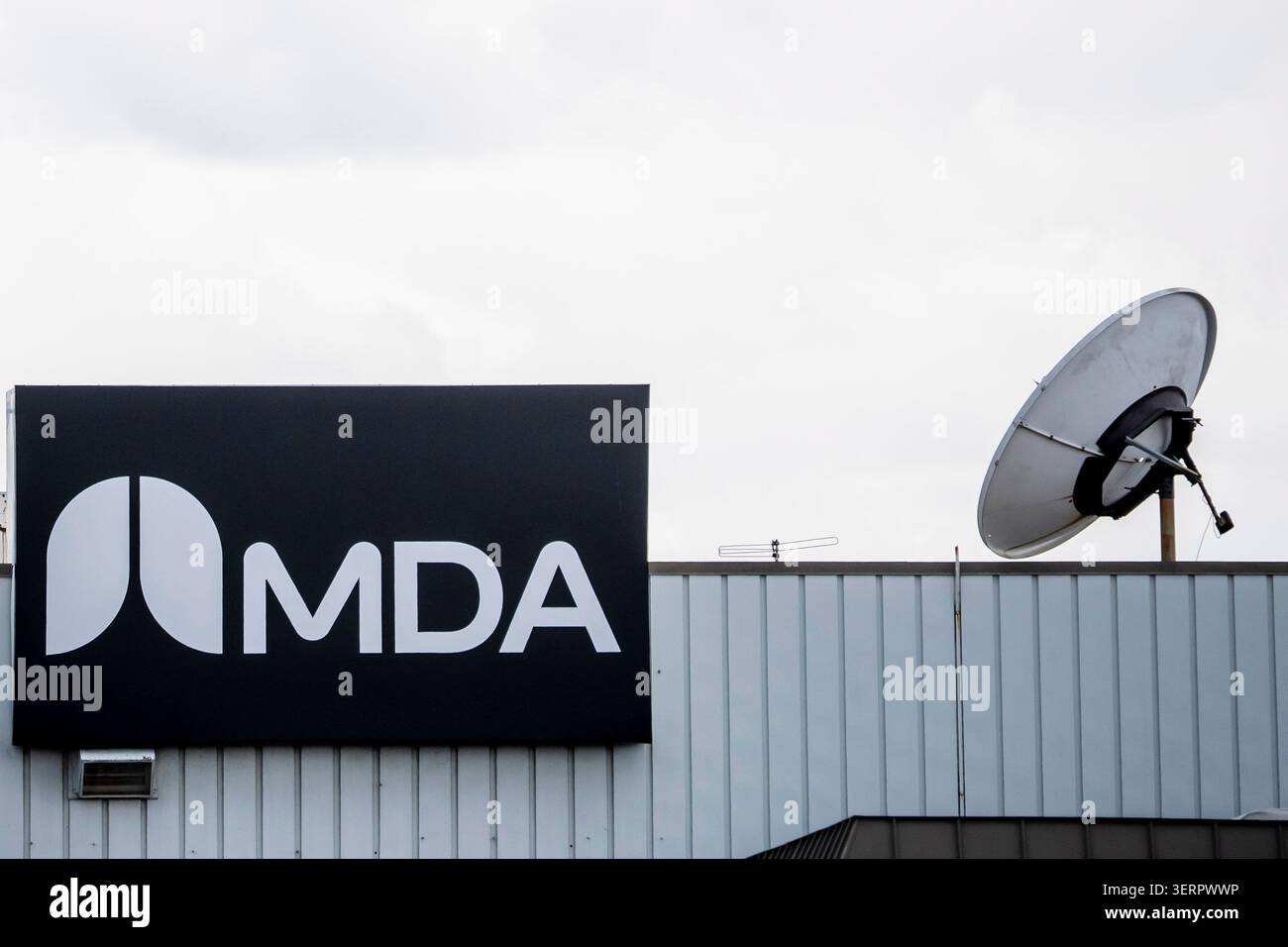 An MDA satellite production facility in Sainte-Anne-de-Bellevue, Que ...