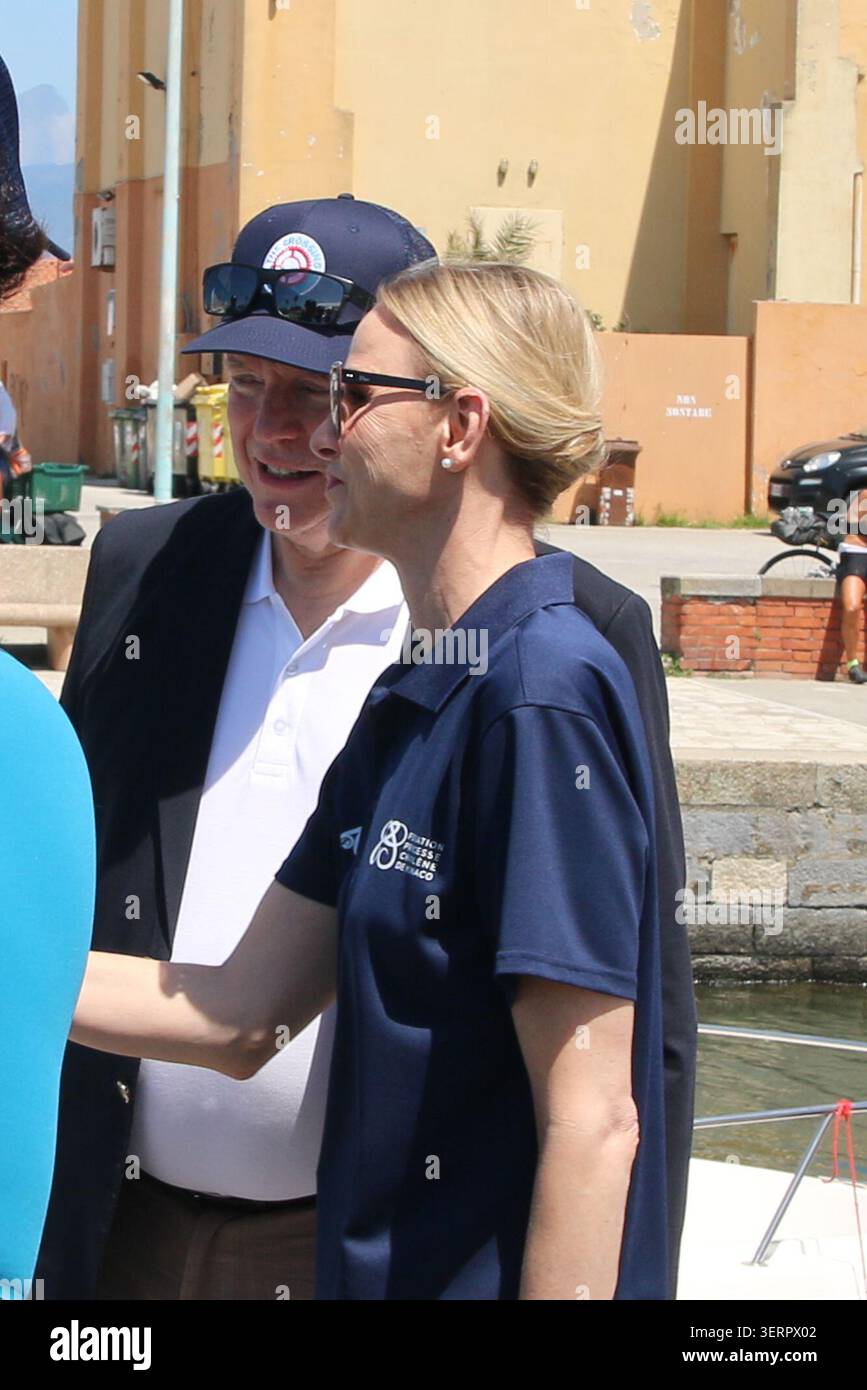 IPA85851089 - Viareggio: Prince Albert of Monaco and Princess Charlene ...