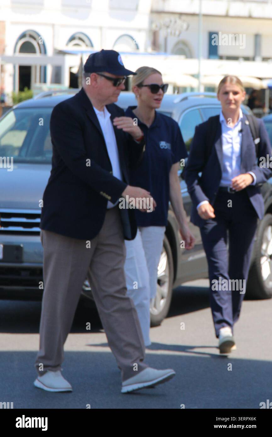 IPA85851152 - Viareggio: Prince Albert of Monaco and Princess Charlene ...