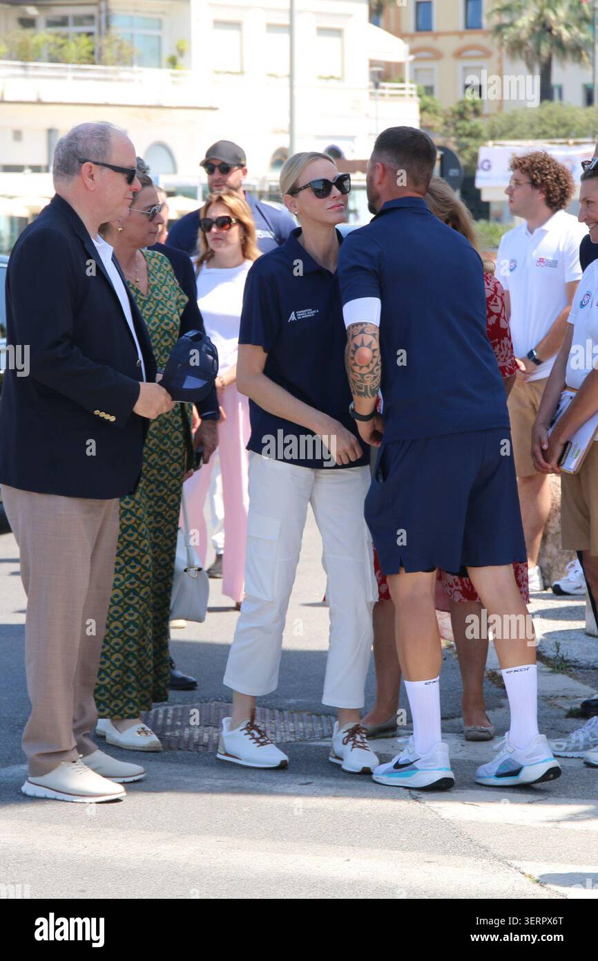 IPA85851148 - Viareggio: Prince Albert of Monaco and Princess Charlene ...