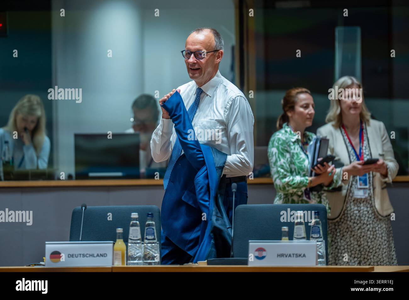 19 June 2026, Belgium, Brüssel: Chancellor Friedrich Merz (CDU) will ...