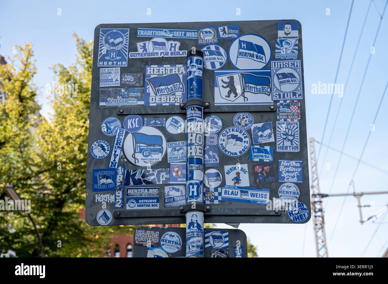 02.09.2024, Berlin, Deutschland, Europa - Vereinsaufkleber des Berliner ...