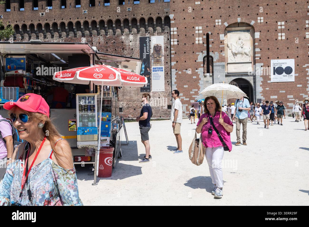IPA85851682 - Milan, June 19, 2026, Largo Cairoli, Castello Sforzesco ...