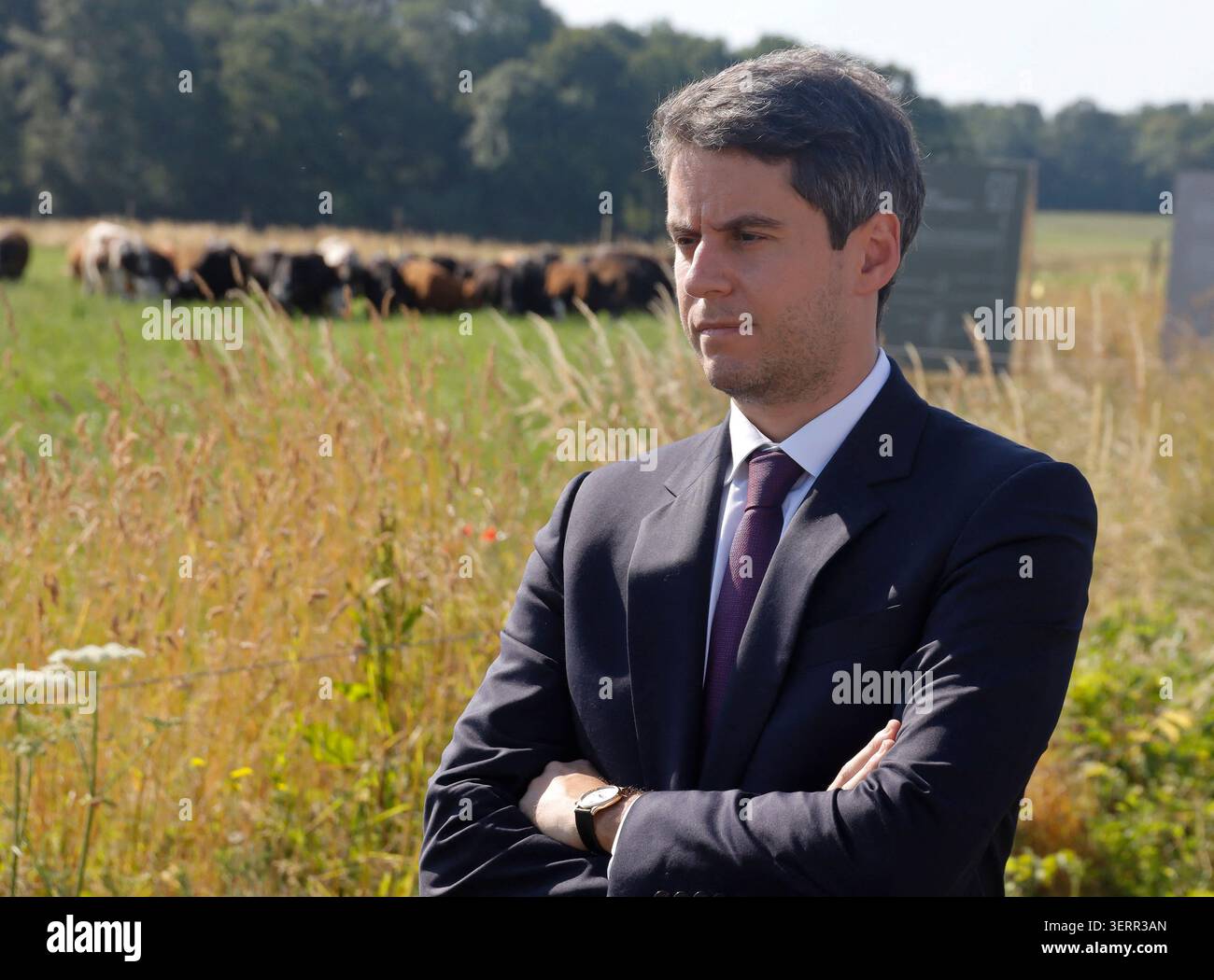Gabriel Attal visits the Hectar agricultural farm to discuss artificial ...