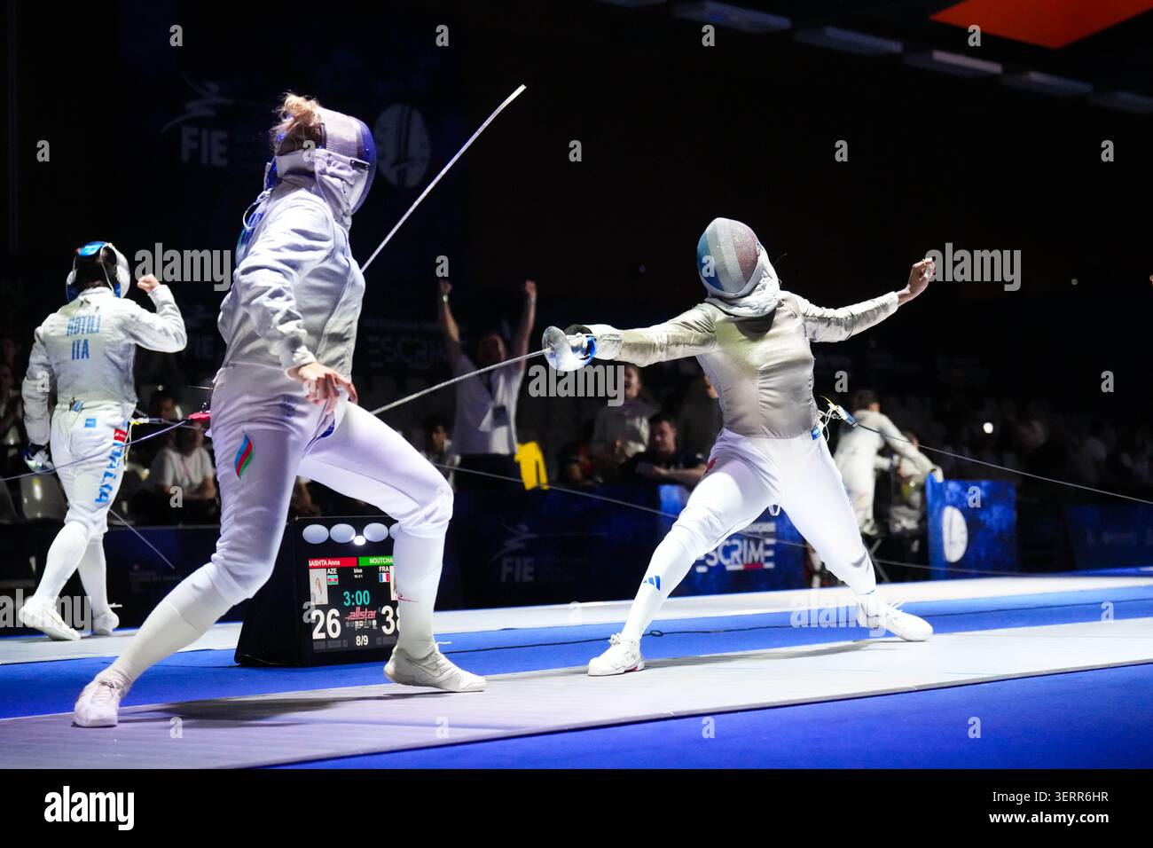 Sarah NOUCHTA of France and Anna BASHTA of Azerbaijan during 2026 ...