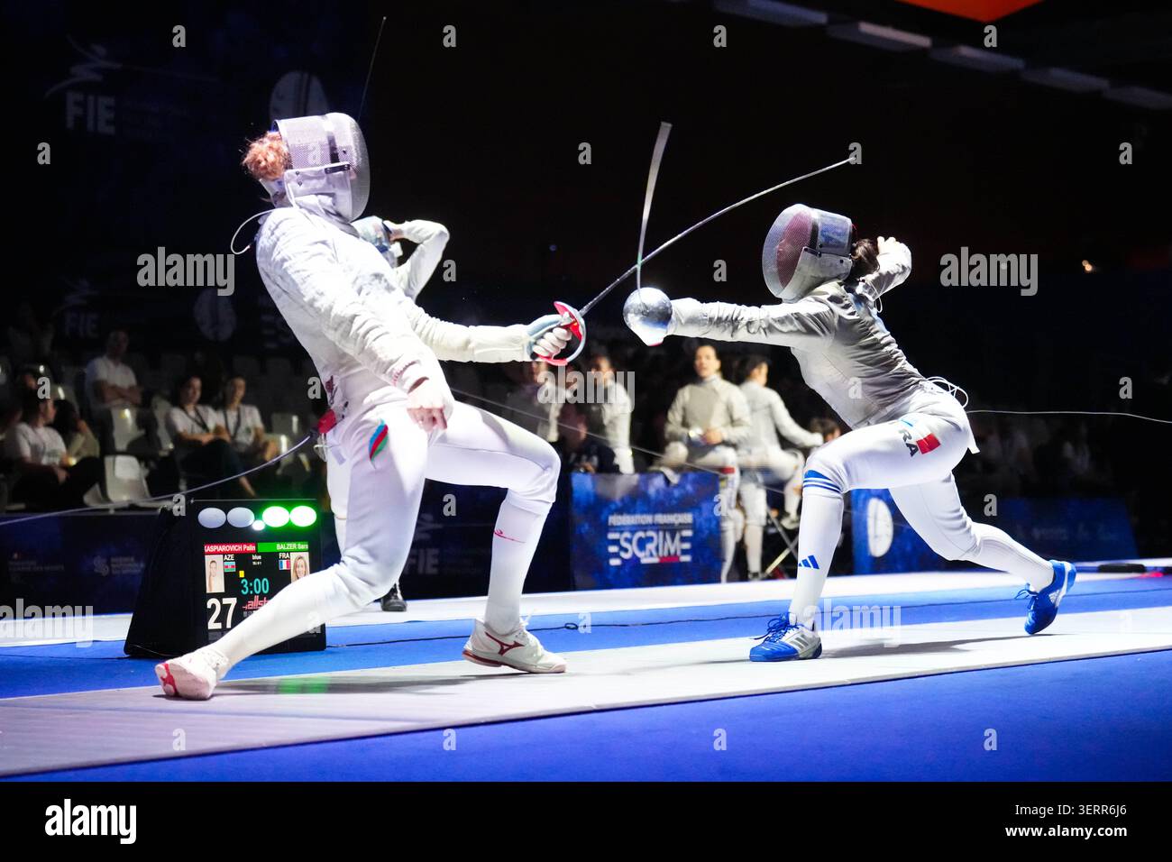 Sarah NOUCHTA of France and Anna BASHTA of Azerbaijan during 2026 ...