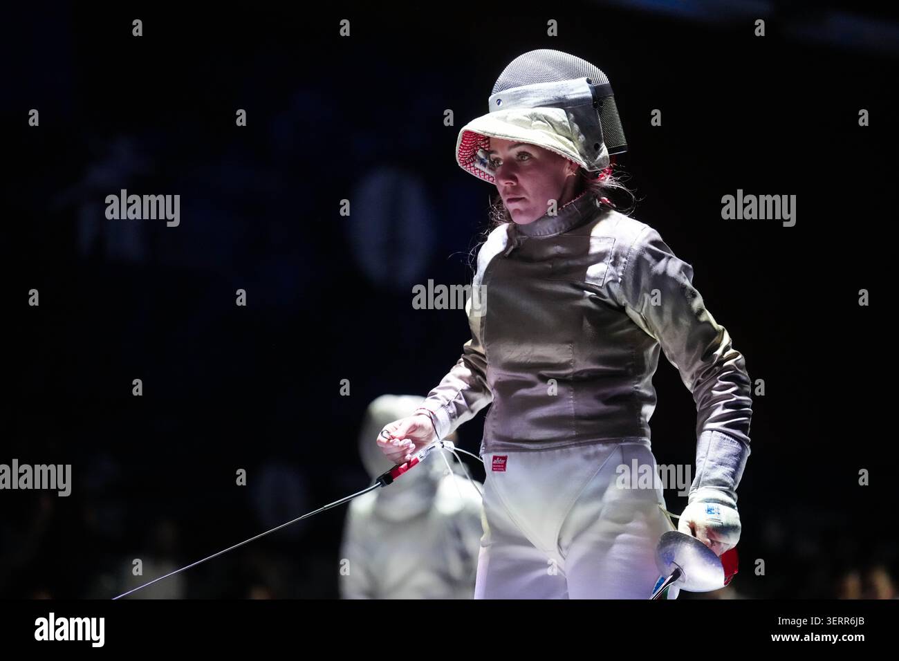 Sabina KARIMOVA of Azerbaijan during 2026 European Fencing ...