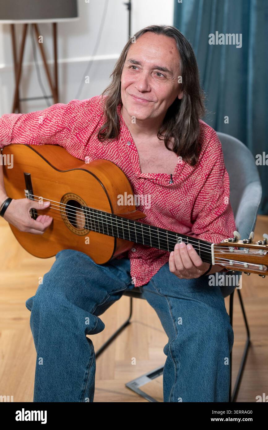 Flamenco singer Vicente Amigo poses during a portrait session at the ...