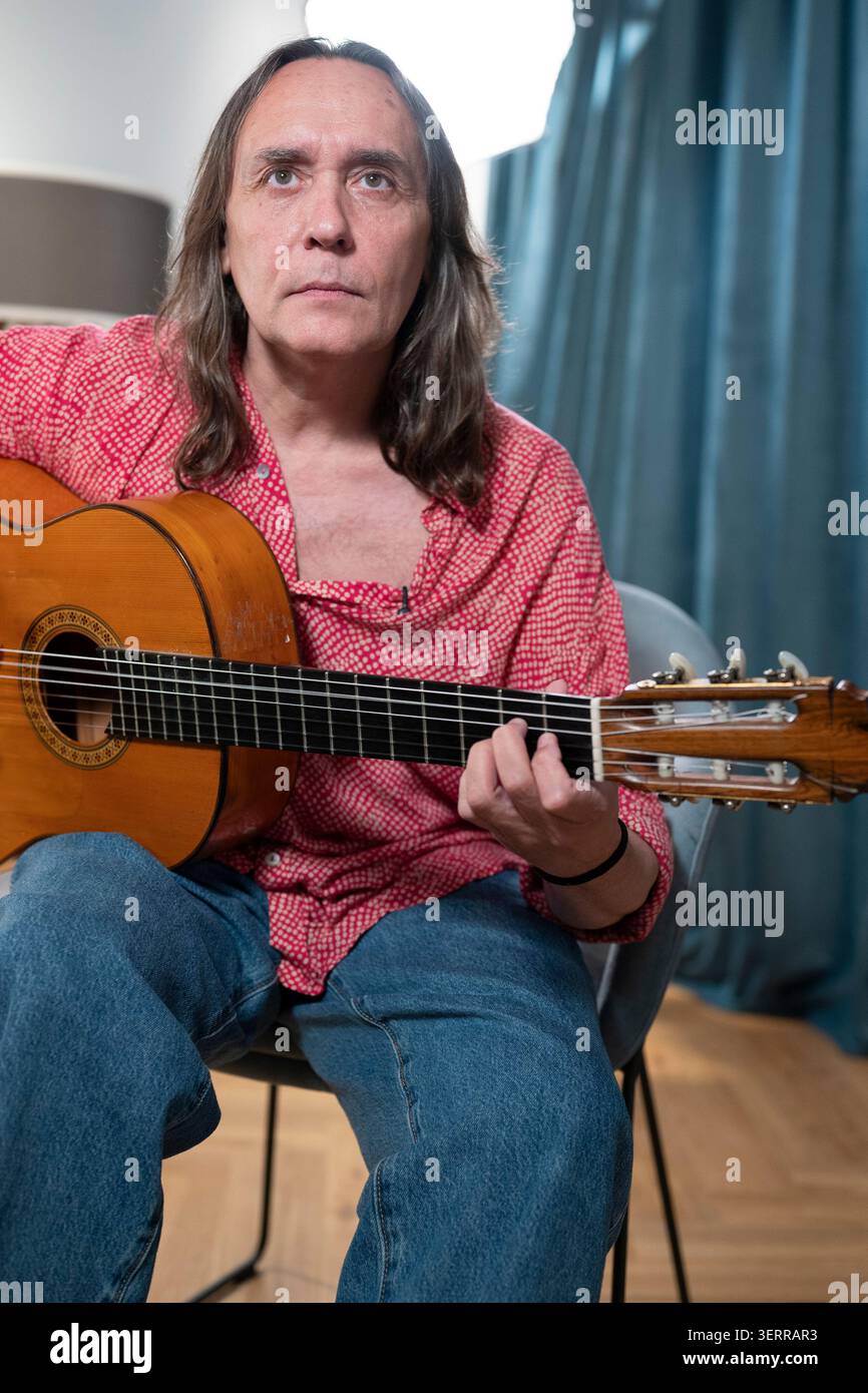 Flamenco singer Vicente Amigo poses during a portrait session at the ...