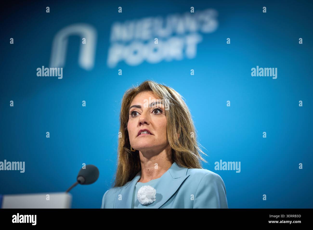 THE HAGUE - Deputy Prime Minister Dilan Yeşilgöz speaks to the press ...