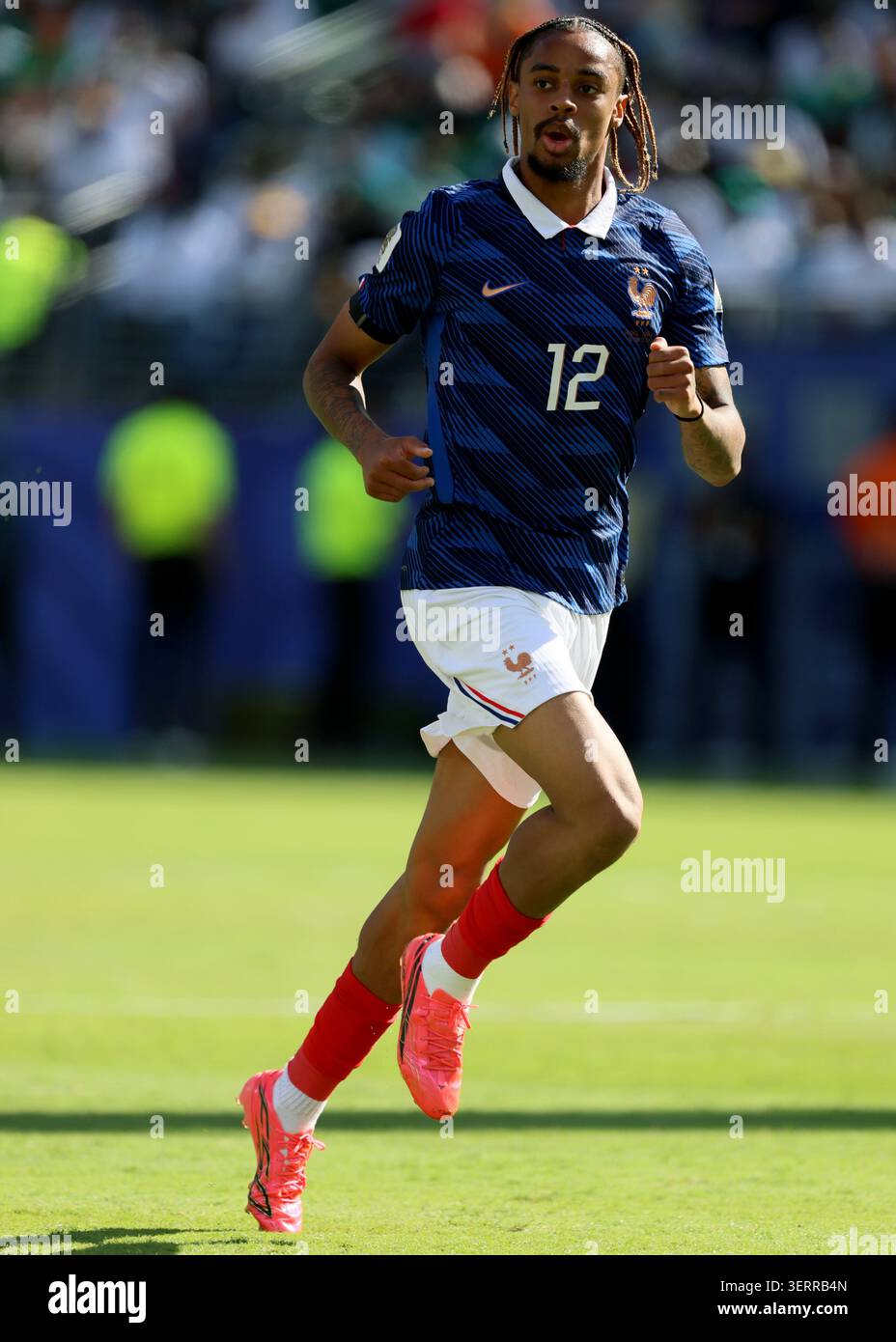 Bradley Barcola of France running during the FIFA World Cup 2026 Group ...