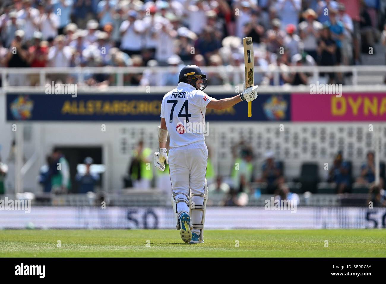 London, England, 19 June 2026 Matthew Fisher of England celebrates 50 ...