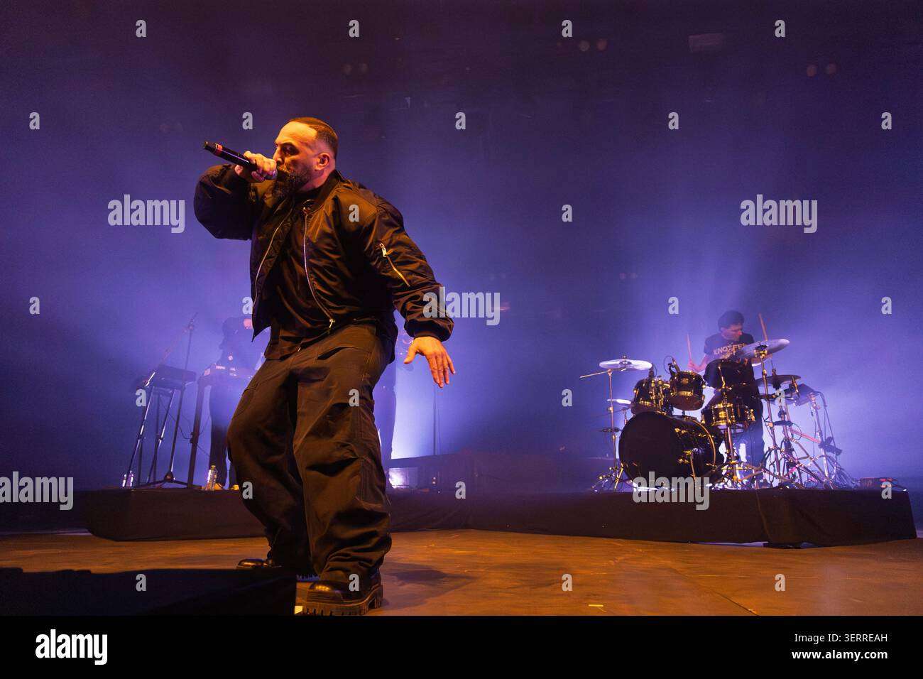 Medine performs during a sold-out concert at the Aucard de Tours ...