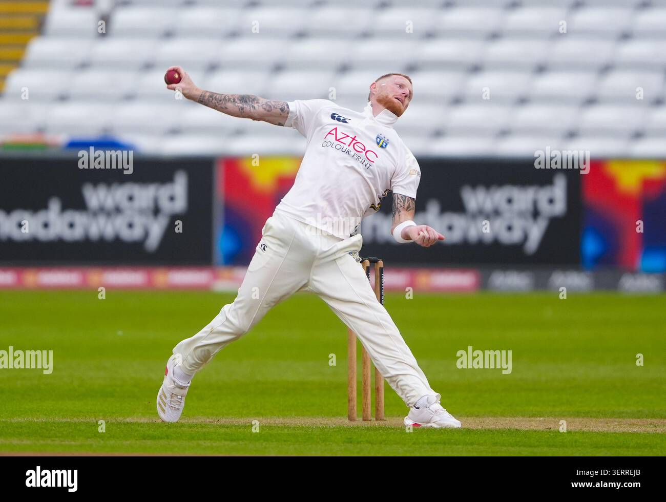 Durham's Ben Stokes on day one of the Rothesay County Championship ...