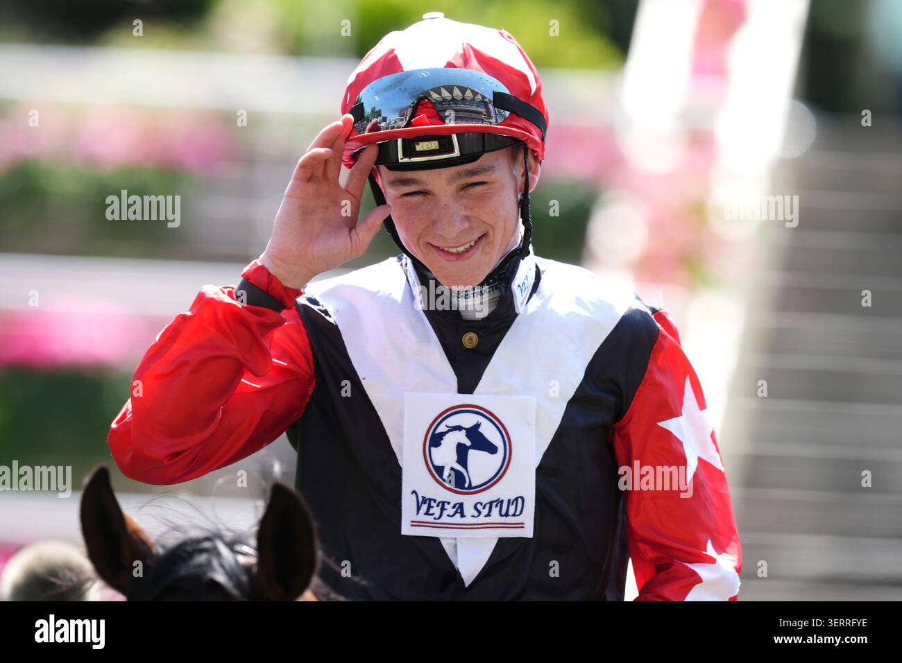 Jockey Billy Loughnane after The Albany Stakes on day four of Royal ...