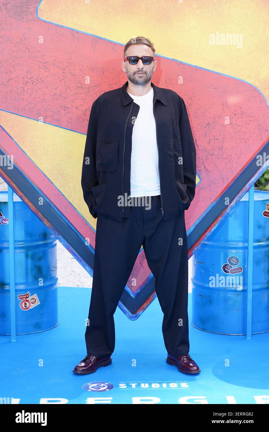 Matthias Schoenaerts during a photocall for Supergirl at Village ...