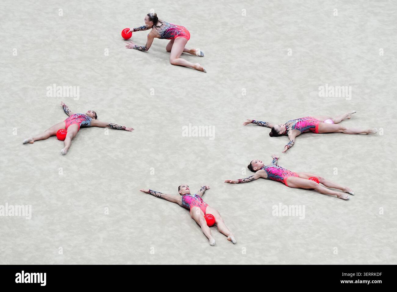 Team of United States competes in Group 5 Balls Qualifications on day ...