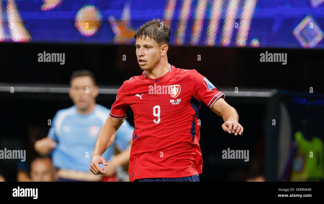 Czechia's Adam Hlozek during the World Cup Group A soccer match between ...