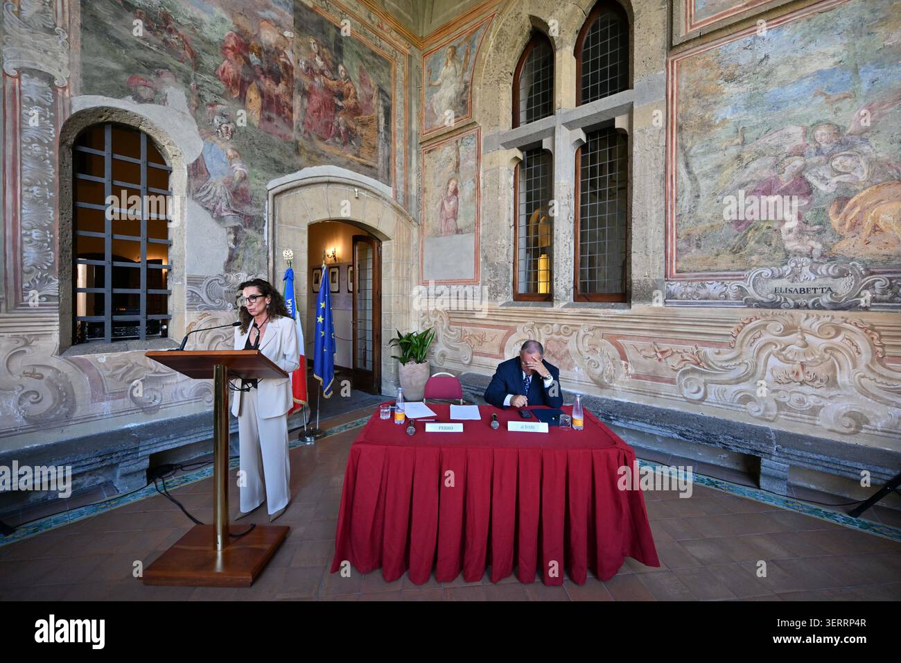 IPA85855630 - Naples. Press conference marking the completion of ...