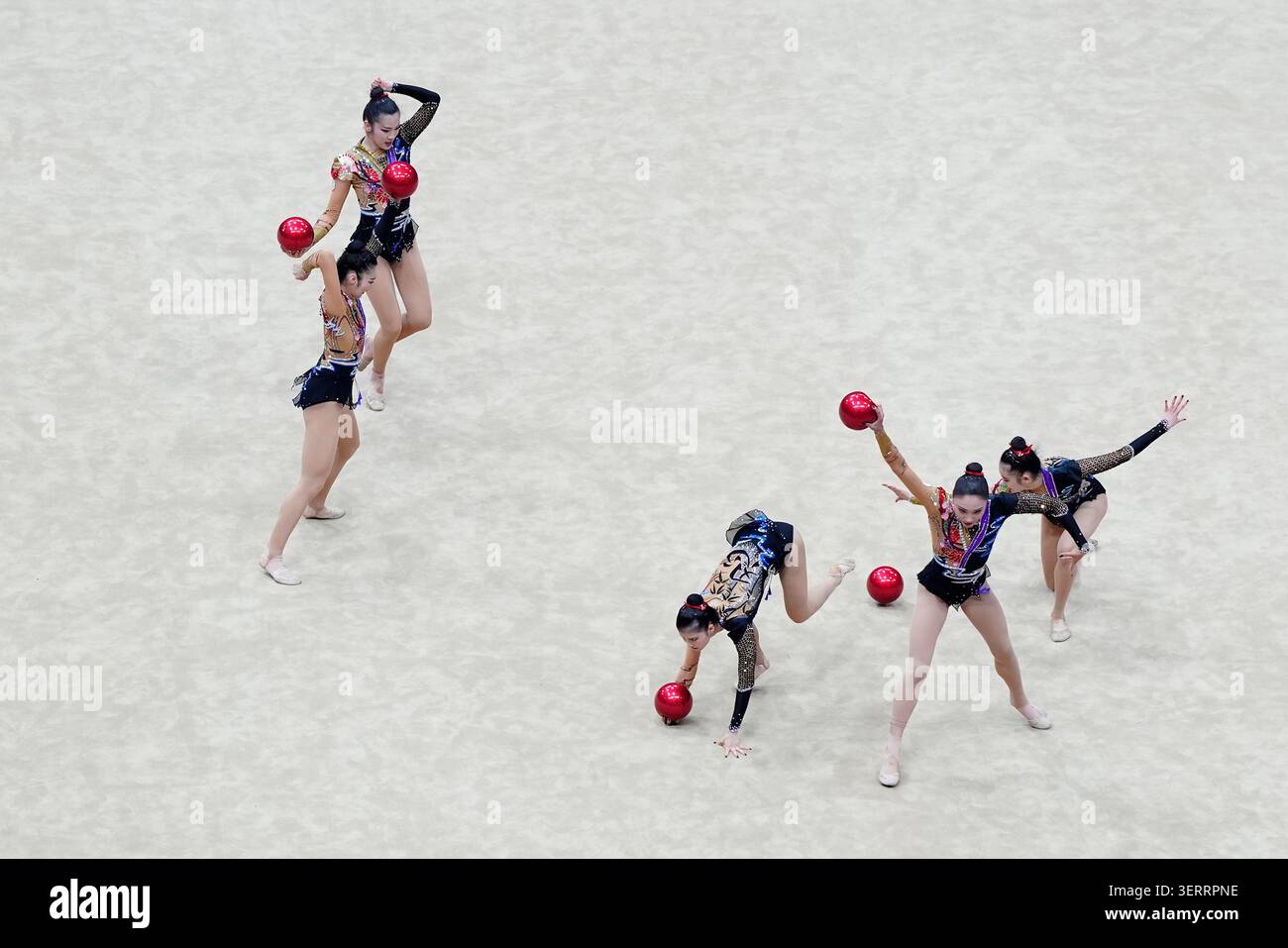 Beijing, China.19th June, 2026. Team of Japan competes in Group 5 Balls ...