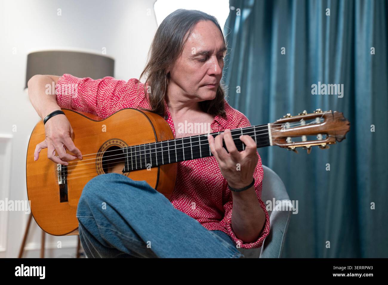 Flamenco singer Vicente Amigo poses during a portrait session at the ...