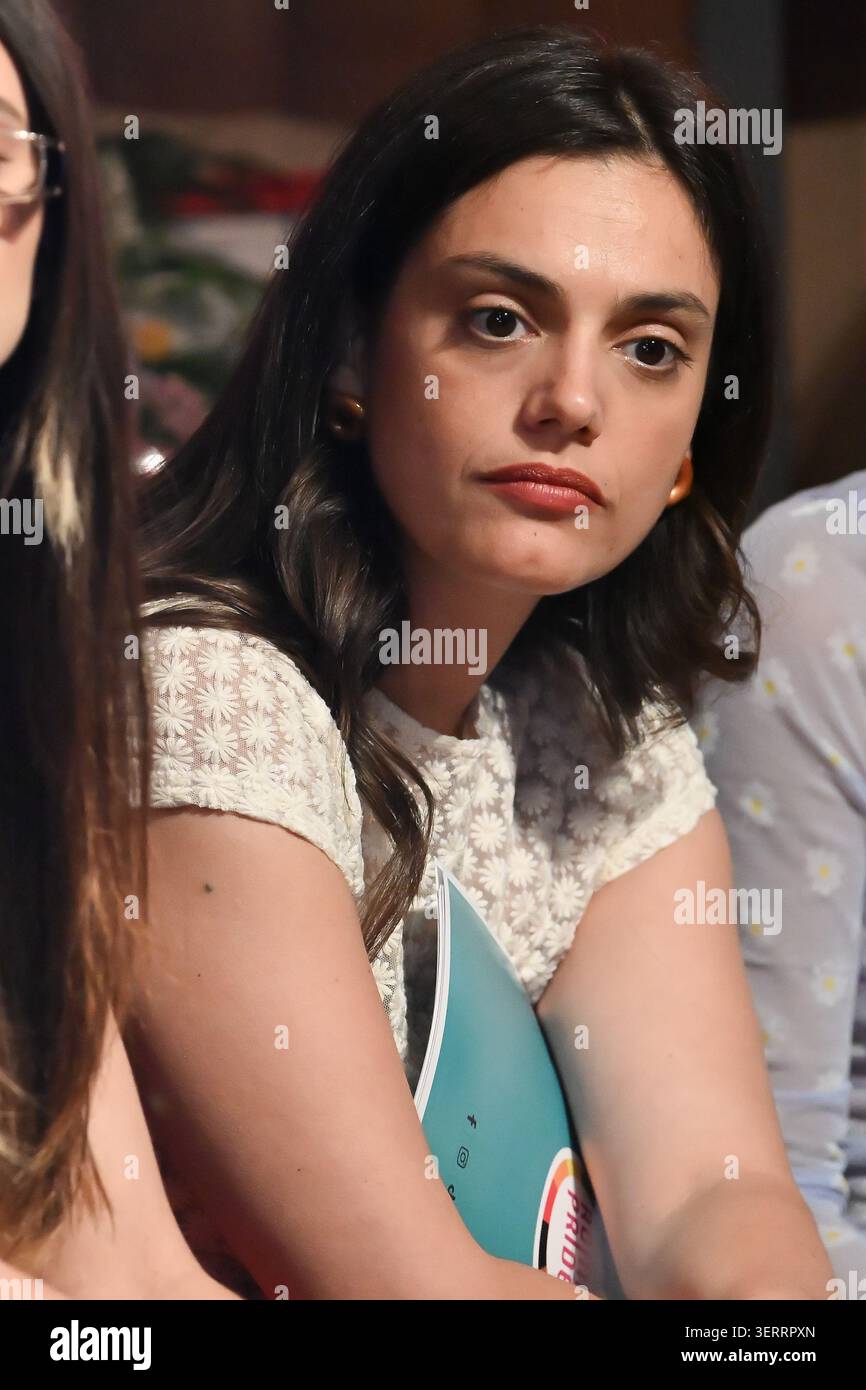 Margherita Vicario attends the Rome Pride 2026 Press Conference, 19 ...