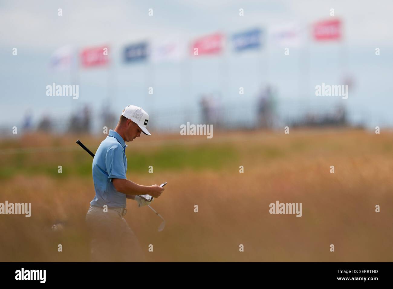 William Mouw walks to green on the 13th hole during the second round of ...