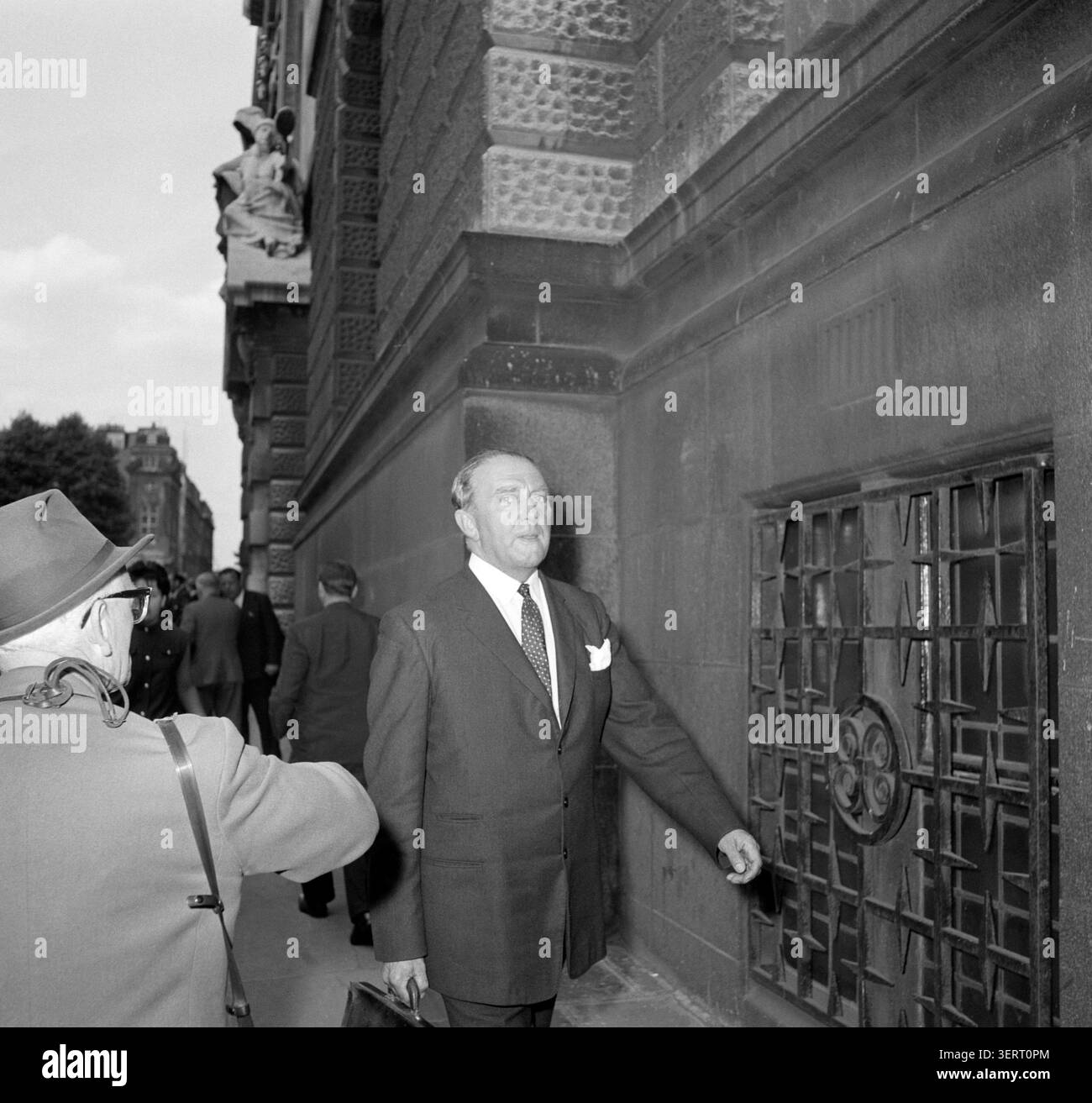 James Burge, defence counsel for Dr Stephen Ward, leaves the Old Bailey ...