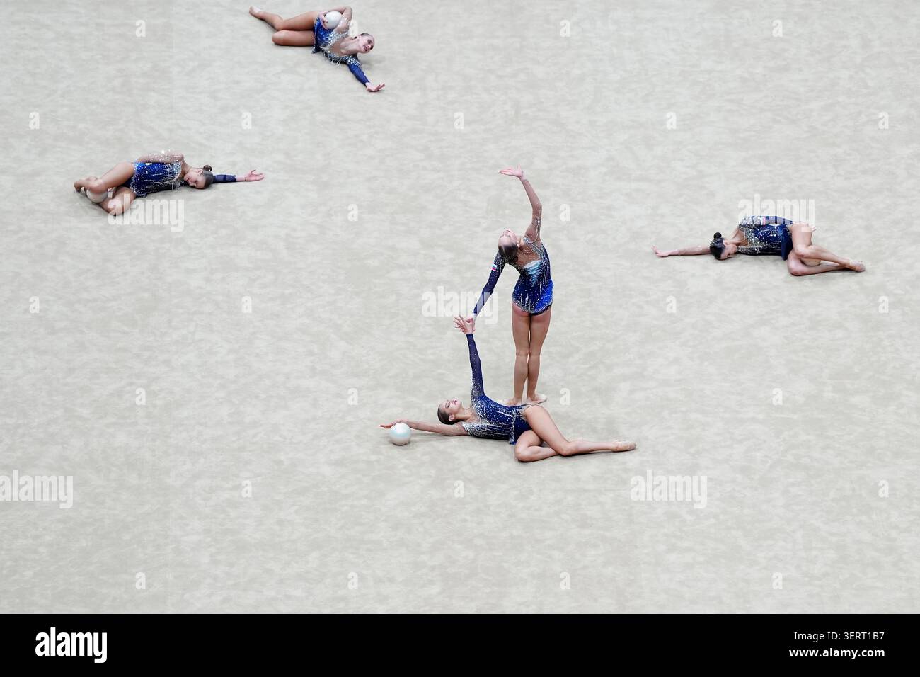 Team of Russia competes in Group 5 Balls Qualifications on day one of ...