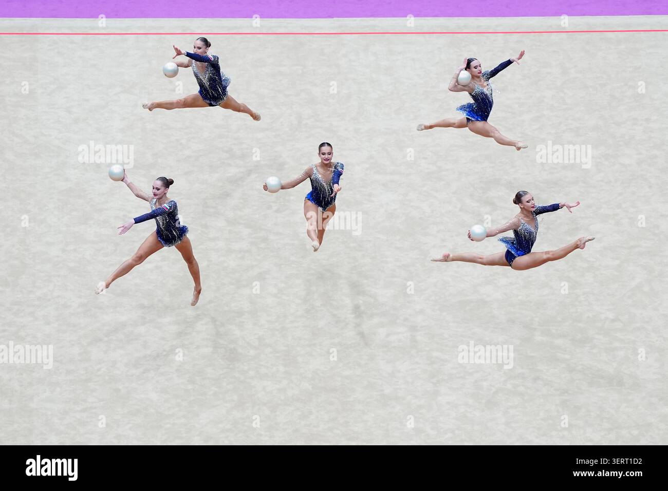 Team of Russia competes in Group 5 Balls Qualifications on day one of ...