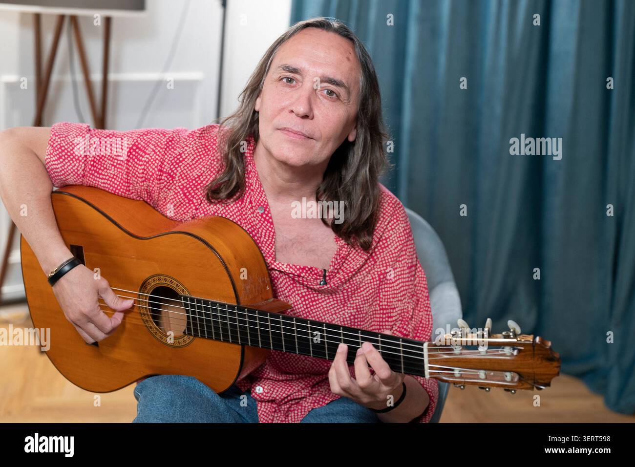 Madrid, Spain. 19th June, 2026. Flamenco singer Vicente Amigo poses ...