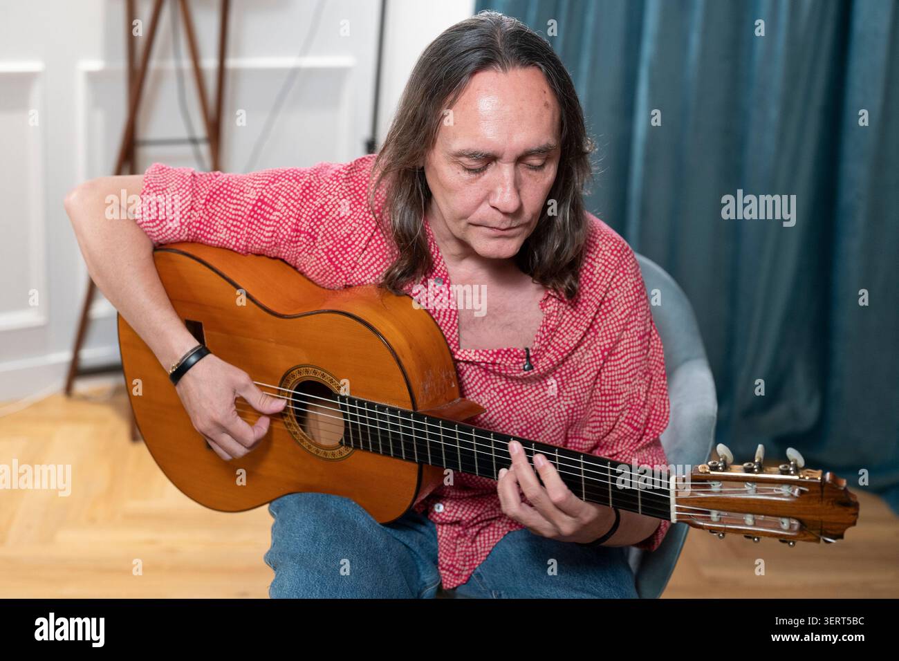 Madrid, Spain. 19th June, 2026. Flamenco singer Vicente Amigo poses ...