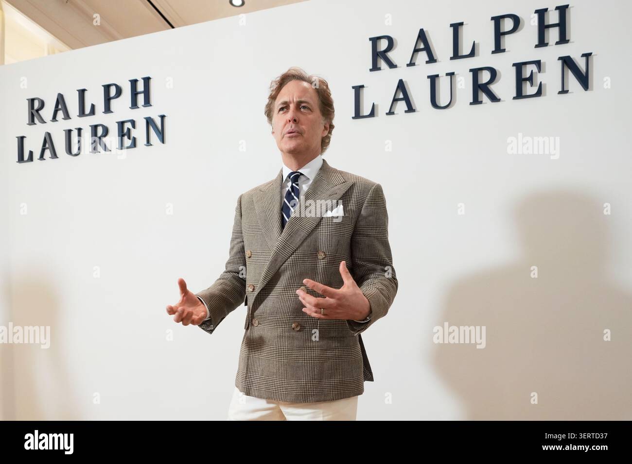 David Lauren arrives for the Ralph Lauren Spring/Summer 2027 men's ...