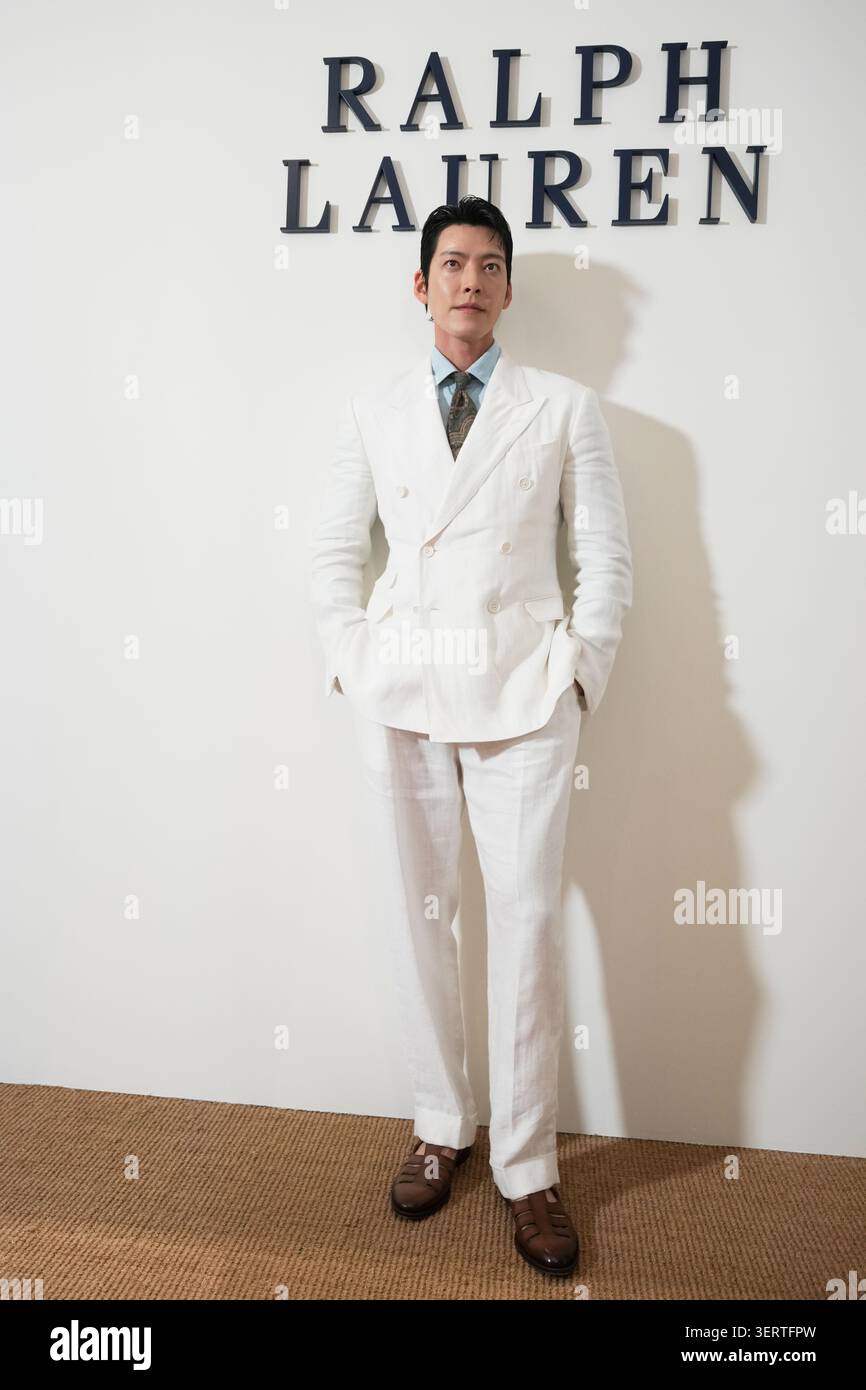 Kim Woo-bin arrives for the Ralph Lauren Spring/Summer 2027 men's ...