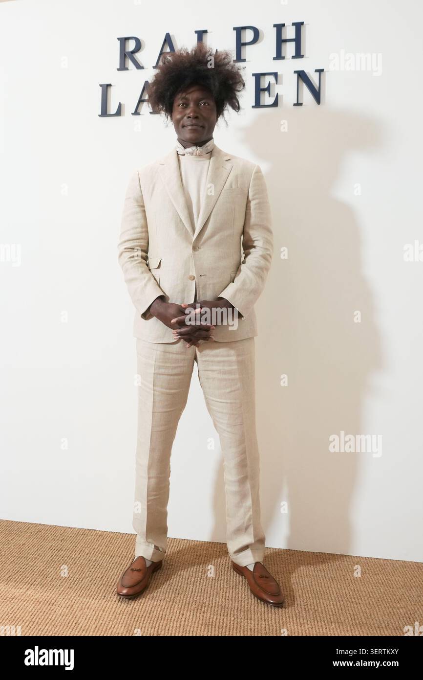 Benjamin Clementine arrives for the Ralph Lauren Spring/Summer 2027 men ...