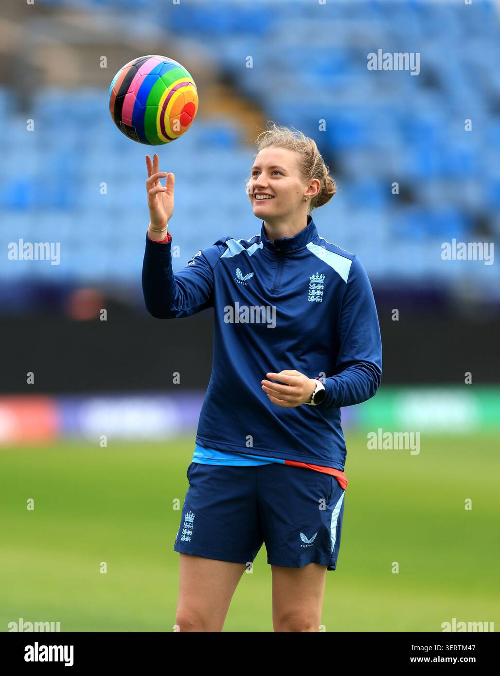 England's Charlie Dean during a nets session at Headingley, Leeds ...