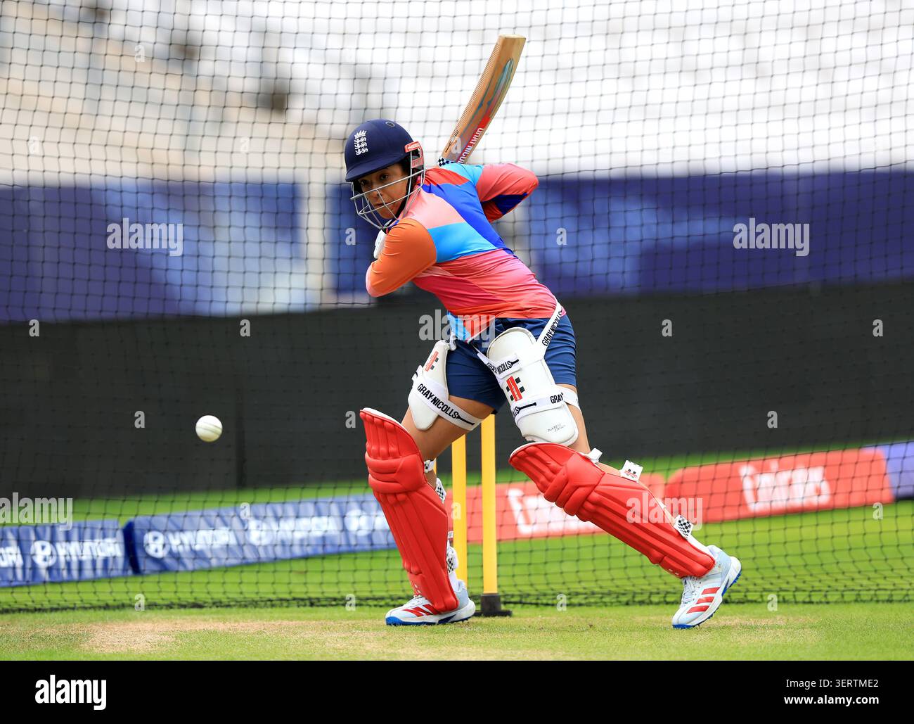 England's Sophia Dunkley during a nets session at Headingley, Leeds ...
